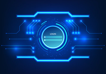 Screen technology background use the login Vector Image
