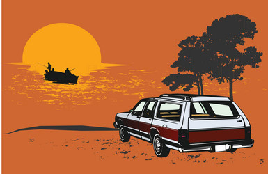Retro Station Wagon Vector Images (over 2,300)