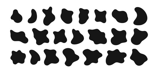 Random organic shapes Royalty Free Vector Image