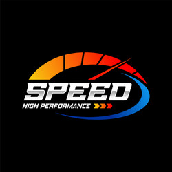Fast and speed logo template Royalty Free Vector Image