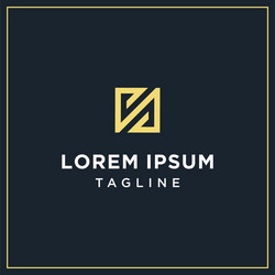 S vp or vd circle logo Royalty Free Vector Image