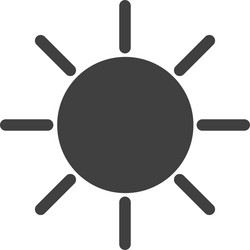 Sun light sunlight icon graphic Royalty Free Vector Image
