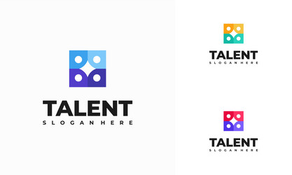 Talent logo designs concept rising star logo Vector Image