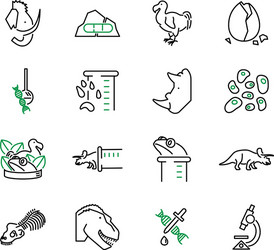 De-extinction infographic Royalty Free Vector Image