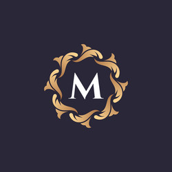 Elegant m logo Royalty Free Vector Image - VectorStock