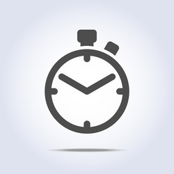 Abstract chronometer icon green color Royalty Free Vector