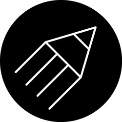 Hands-on learning black glyph icon Royalty Free Vector Image