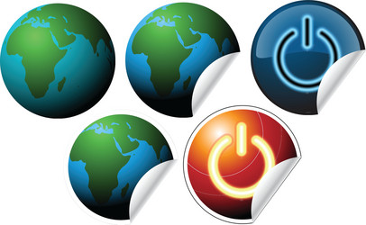 Earth globe bomb composition Royalty Free Vector Image