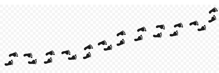 Step footprints paths footstep prints Royalty Free Vector Step footprints paths footstep prints Royalty Free Vector