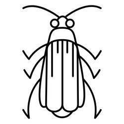 Simple stroke firefly top Royalty Free Vector Image