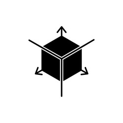 Bim icon set 3d model symbol building dimension Vector Image