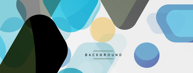 Geometric shapes in three colors Royalty Free Vector Image