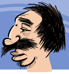 Ink clip art cartoon Royalty Free Vector Image