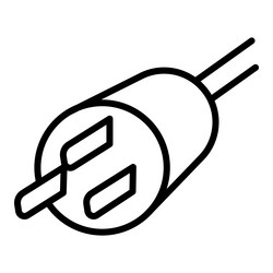 Plug and socket icon Royalty Free Vector Image