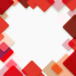 Abstract red background with squares Royalty Free Vector