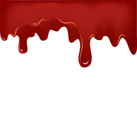 Seamless dripping blood halloween red bleed stain Vector Image