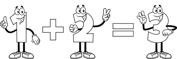 Number Cartoon Digit Plus Vector Images (over 160)