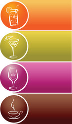 Drinks and refreshments Royalty Free Vector Image