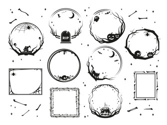 Borders Horror Vector Images (over 4,500)