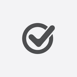 Ok check icon Royalty Free Vector Image - VectorStock