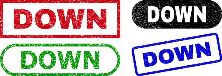 Scratched textured riga seal stamps Royalty Free Vector