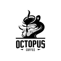 Octopus coffee Royalty Free Vector Image - VectorStock