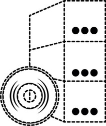 Software installation disk and box Royalty Free Vector Image