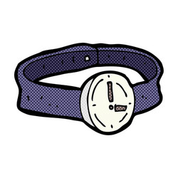 Comic cartoon wrist watch Royalty Free Vector Image