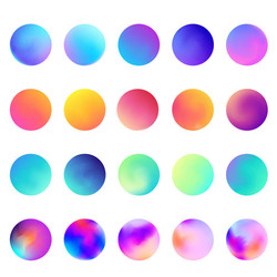 Set gradient backgrounds neon color Royalty Free Vector