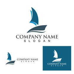 Silhouette dhow logo design traditional Royalty Free Vector
