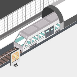 Subway counter and chair Royalty Free Vector Image