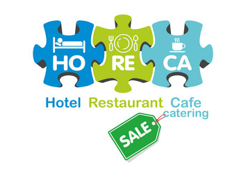 Horeca services infographic Royalty Free Vector Image