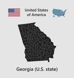 Georgia Flag Map Vector Images (over 670)