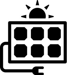 Solar panel icon Royalty Free Vector Image - VectorStock