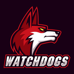 Wild dogs sign and symbol logo Royalty Free Vector Image