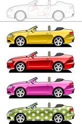 Convertible Side Drawing Vector Images (92)