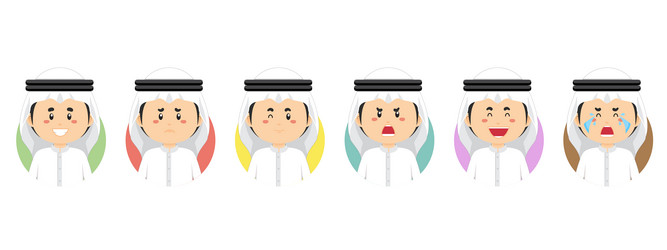 Avatar of a bahrain character Royalty Free Vector Image
