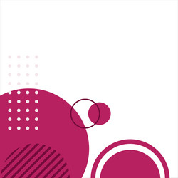 Memphis bubble corner border Royalty Free Vector Image