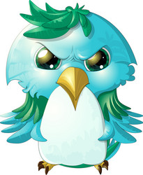 Bright bird pokemon Royalty Free Vector Image - VectorStock