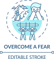 Courage concept icon Royalty Free Vector Image