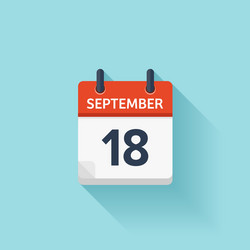 September 18 Calendar Vector Images (over 100)
