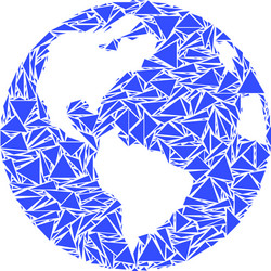 Triangle Earth Collage Vector Images (over 180)