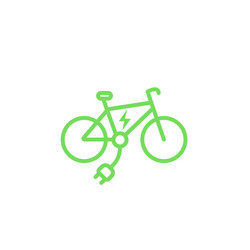 Electric bicycle e-bike icon Royalty Free Vector Image