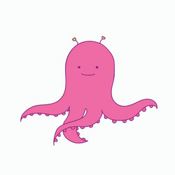 Green octopus Royalty Free Vector Image - VectorStock