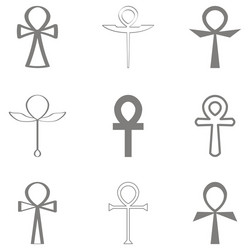 Image with ancient egyptian deity anhur Royalty Free Vector