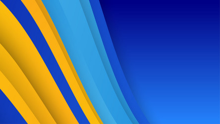Yellow and blue modern abstract wide banner Vector Image