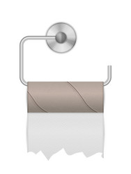 Empty kitchen paper roll Royalty Free Vector Image