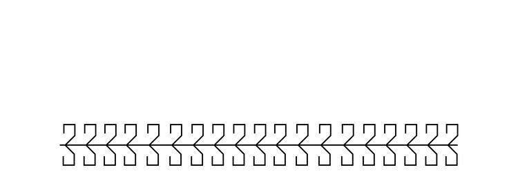 Black and white rope border isolated Royalty Free Vector