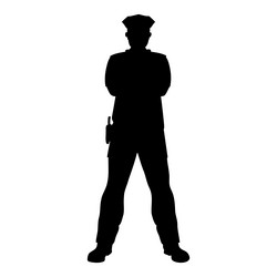 Law Enforcement Vector Images within Silhouettes (over 120)