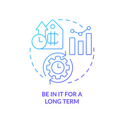 Long-term memory concept icon Royalty Free Vector Image